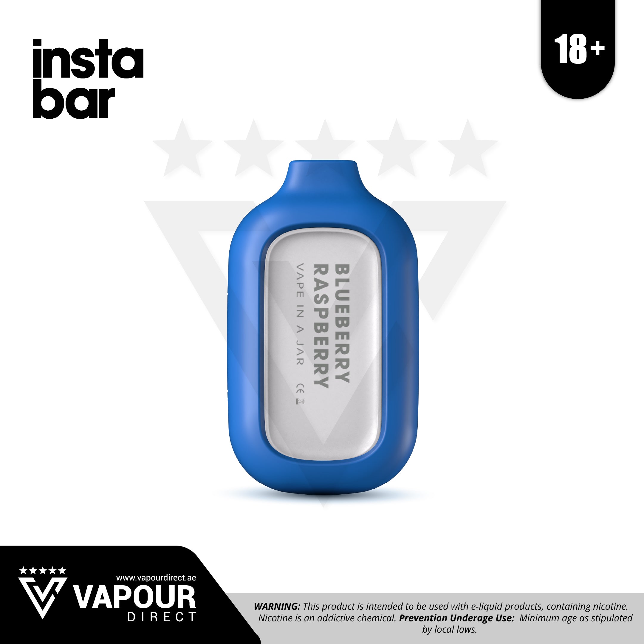 Insta Bar 5000 Puffs - Blueberry Raspberry 20mg (Expired) – Vapour ...